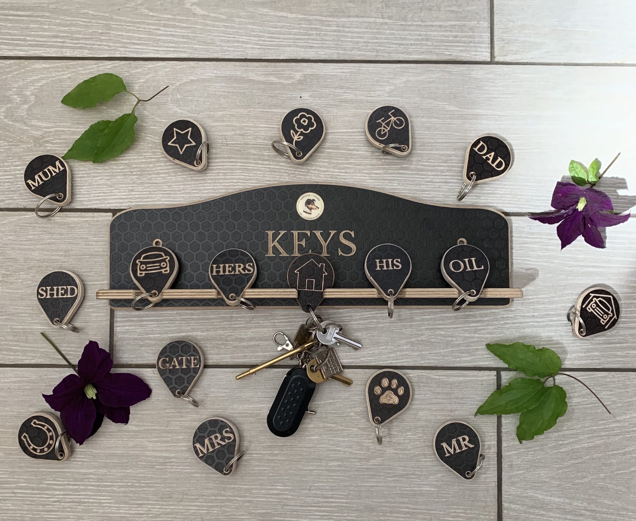Key rack & Keyrings - Chester Cooke